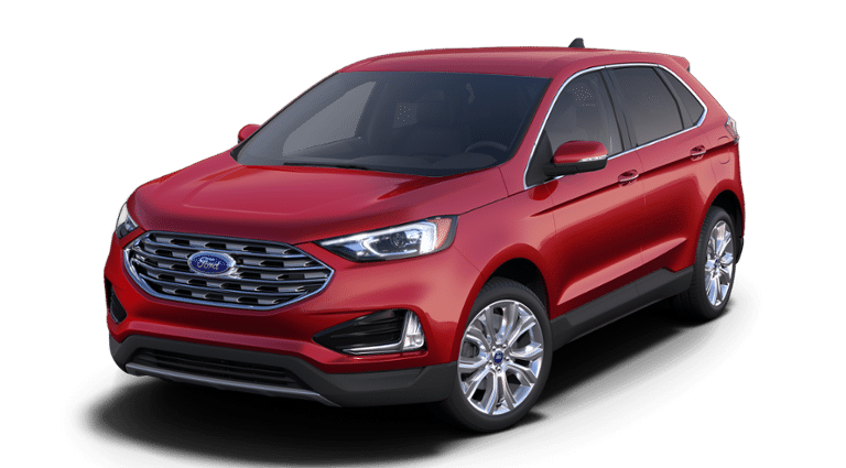 2021 Ford Edge Titanium Rapid Red, 2.0L EcoBoost® Engine | Mohawk Ford ...